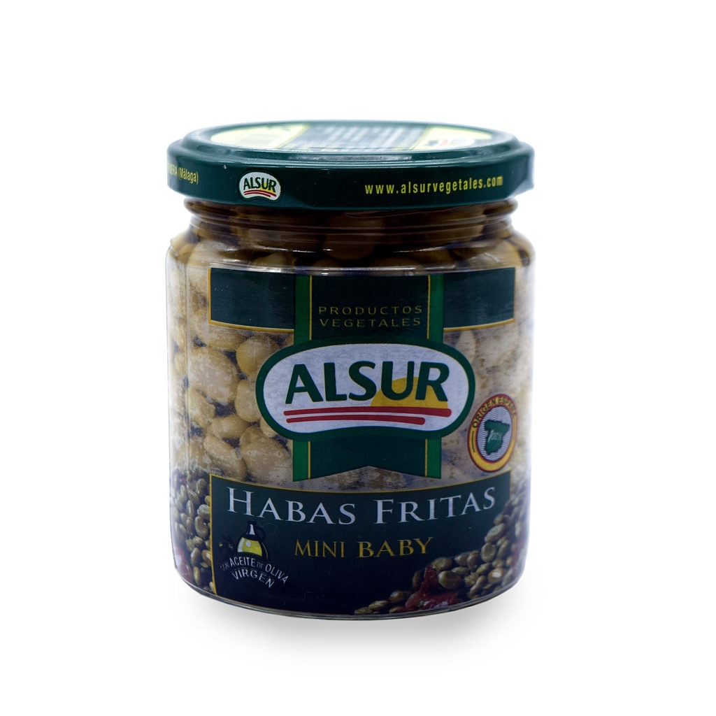 Alsur Antequera Habas Fritas Mini Baby 225g - Andalubox