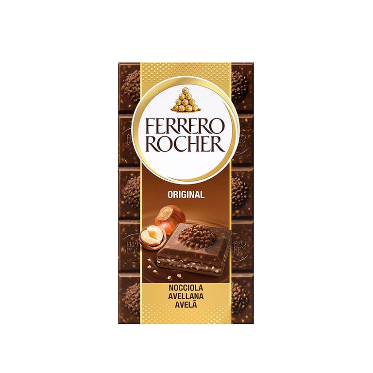 Ferrero Rocher tableta de chocolate original - Andalubox